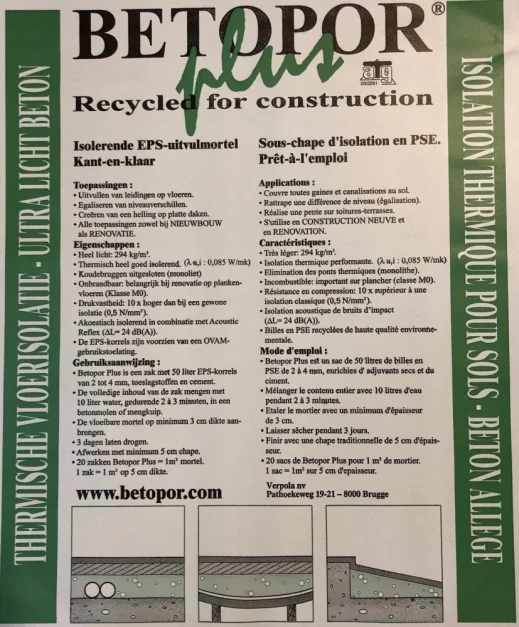 BETOPOR PLUS KANT EN KLAAR 55L/ZAK - FIM ALTERNATIEF