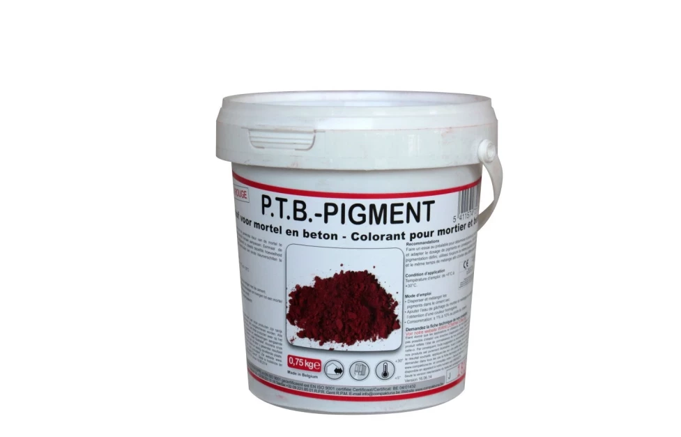 PIGMENT M KLEURSTOF VR MORTEL EN BETON ROOD 0,75KG