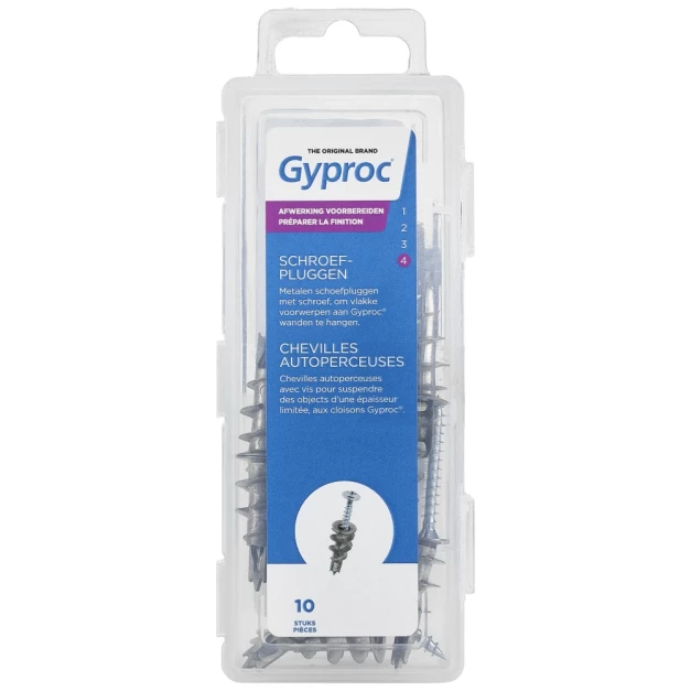 GYPROC SCHROEFPLUGGEN 10ST/DOOS