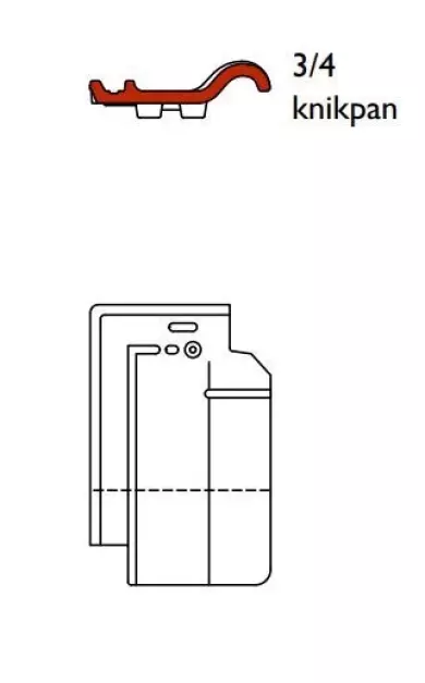 MONIER POSTEL 20 DRIEKWARTPAN NATUURROOD