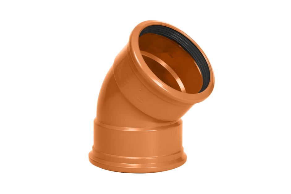 PIPELIFE BOCHT 45°MM VOOR PVC BUIS RB SN2-SN4-SN8 Ø110MM