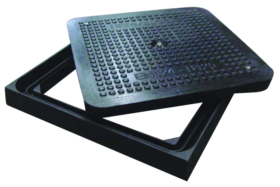 VERHELST HERMELOCK HE 400 ZWART 40X40CM - REGENPUT DEKSEL