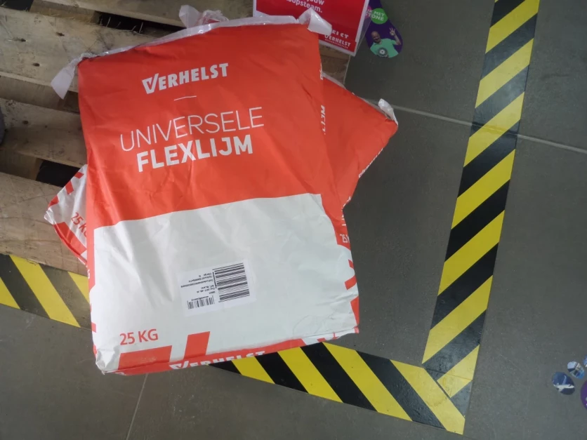 VERHELST UNIVERSELE FLEXLIJM TEGELLIJM 25KG GRIJS