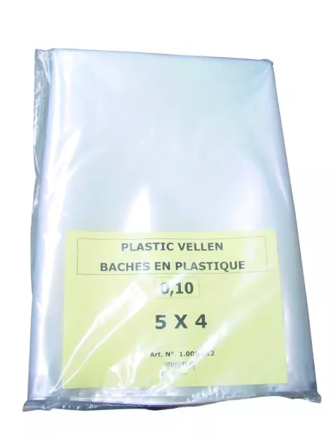 VERHELST PLASTIC VELLEN DIKTE 0,1MM TRANSPARANT 5X4M
