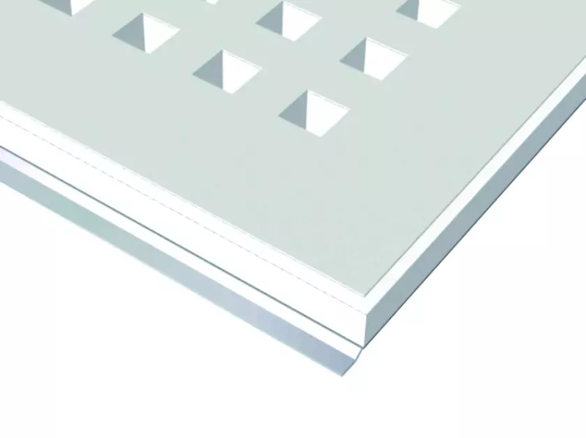 GYPROC GYPTONE PLAFONDPLAAT QUATTRO 22 E15 600X600X10MM 8ST/DOOS